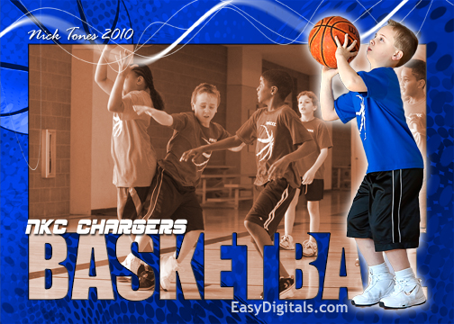 Sports Basketball Cutouts Vol 12 Photoshop and Elements Templates